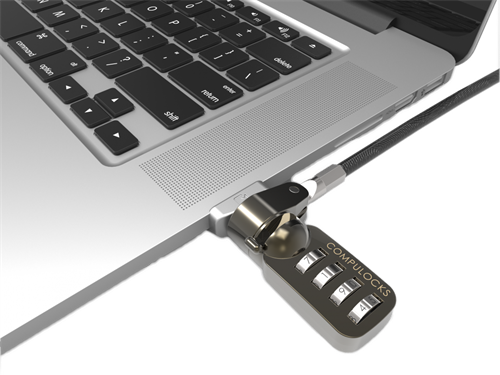 Maclocks Ledge Macbook Air Lock, T-Bar, liten adapter, silver