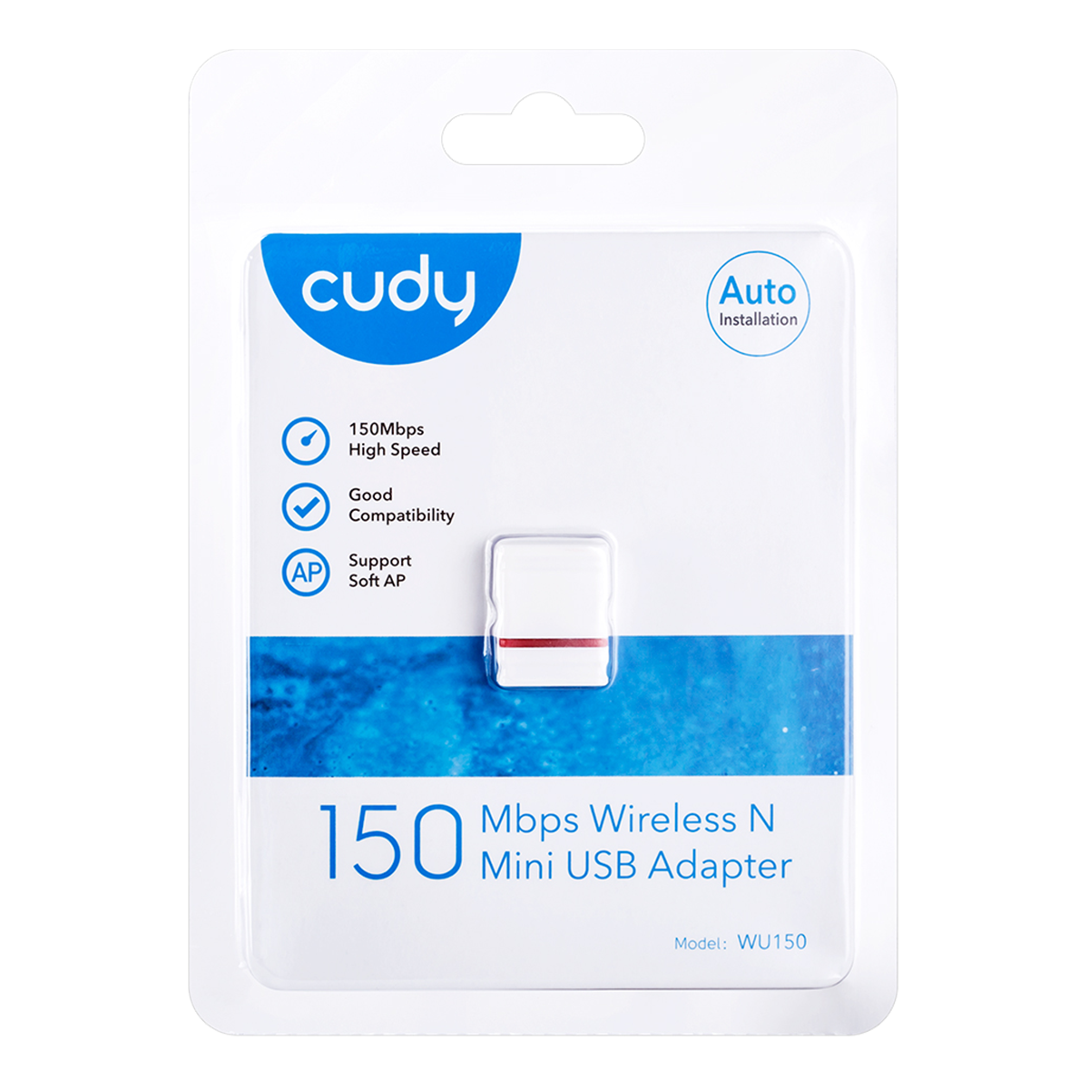 Cudy Trådlös Mini USB Adapter, 150Mbps