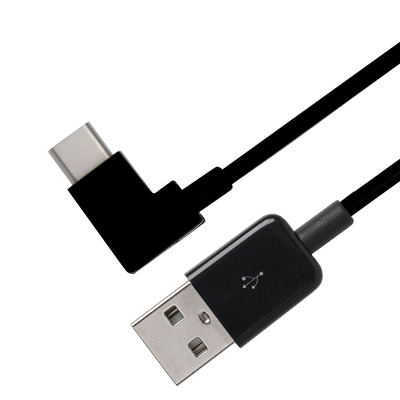 Vinklad USB-C till USB 2.0, 90°, 2m