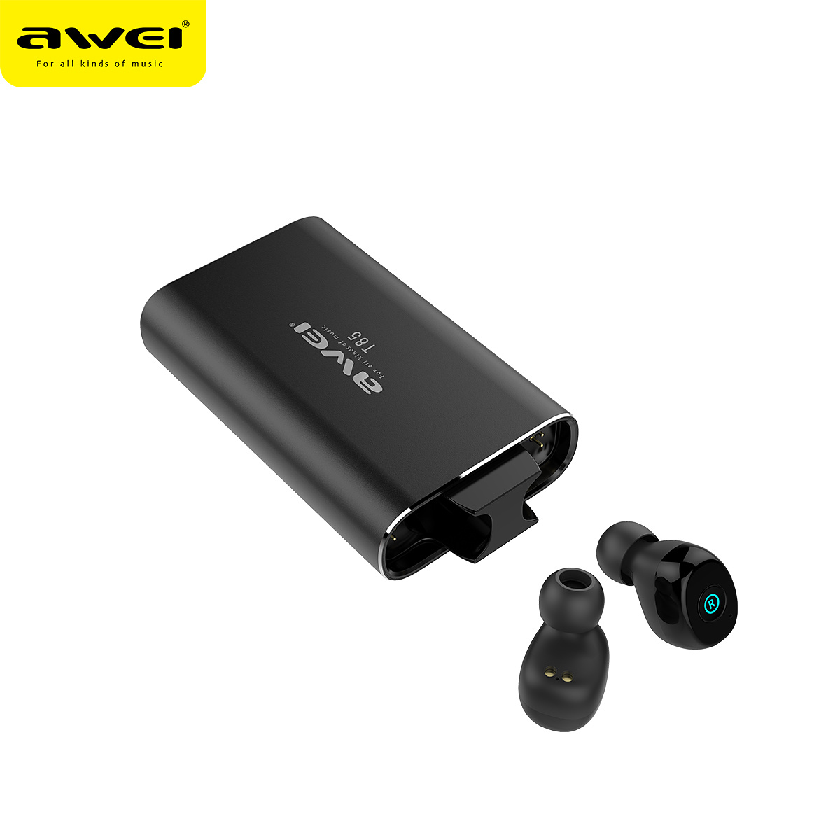 AWEI T85 In-Ear trådlös Bluetooth 5.0 1800mAh Power bank