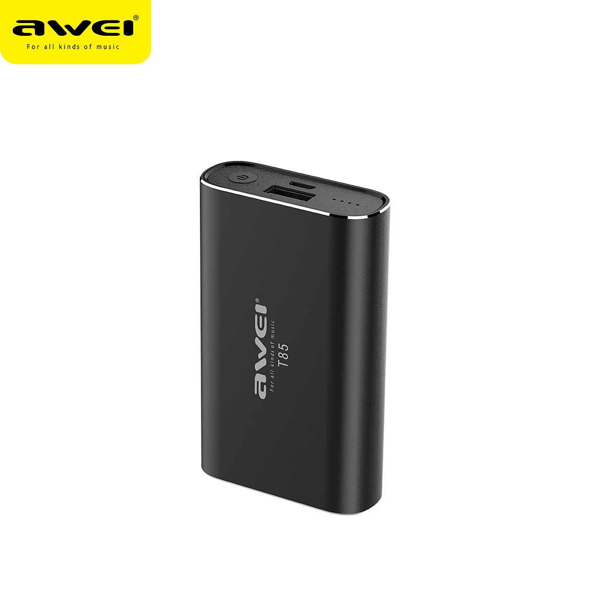 AWEI T85 In-Ear trådlös Bluetooth 5.0 1800mAh Power bank