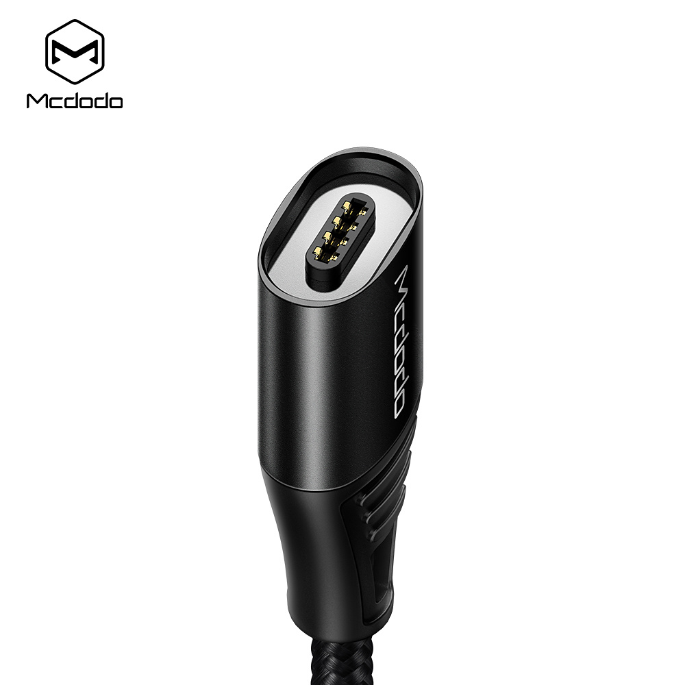 McDodo CA-6520 Magnetisk MicroUSB kabel, QC4.0, 3A, 1.2m, svart