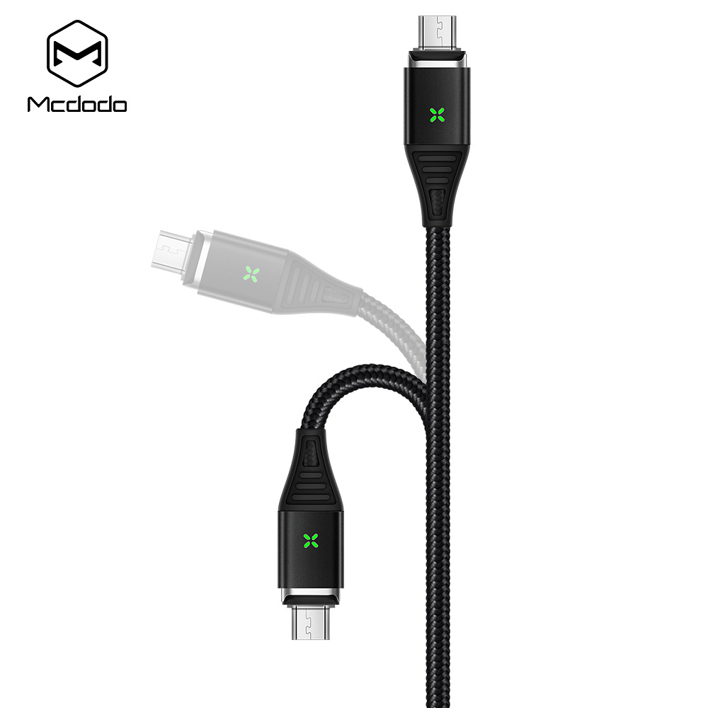 McDodo CA-6520 Magnetisk MicroUSB kabel, QC4.0, 3A, 1.2m, svart