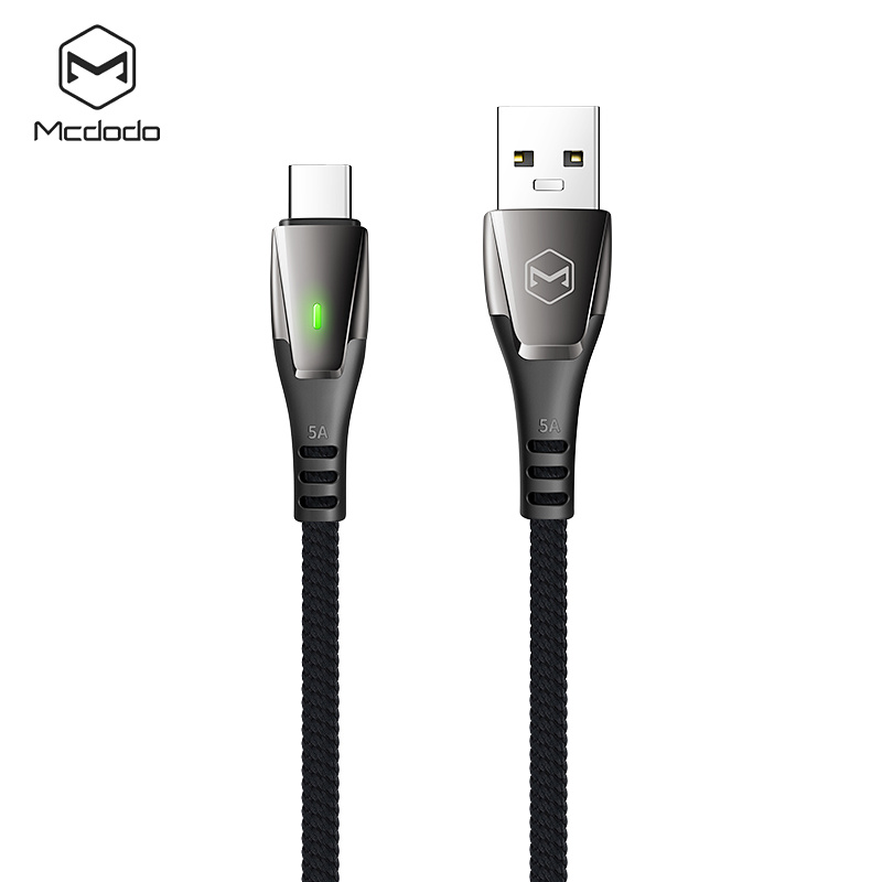 Mcdodo CA-6791 USB-C-kabel, auto disconnect, 1.5m, svart