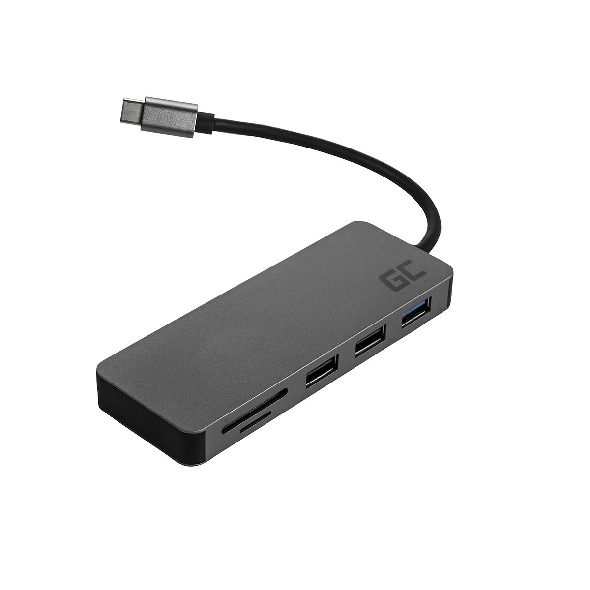 Green Cell Dockingsstation HUB USB-C 4K DEX, svart