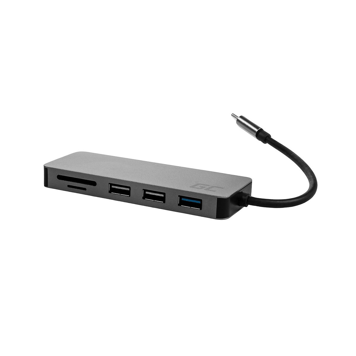 Green Cell Dockingsstation HUB USB-C 4K DEX, svart