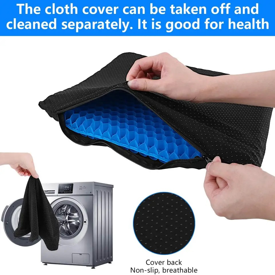 Ergonomisk sittdyna i gel, 40x6cm