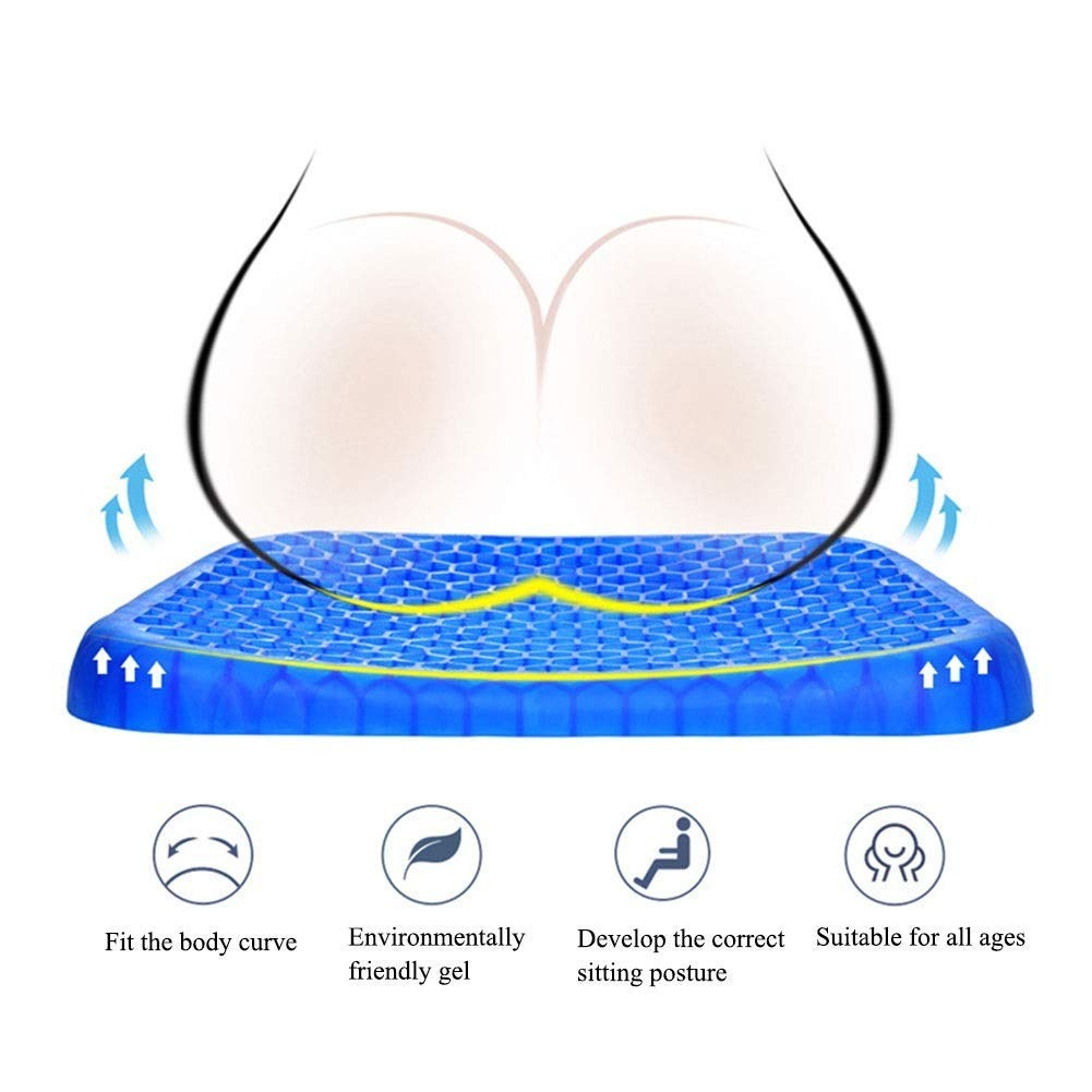 Ergonomisk sittdyna i gel, 40x6cm