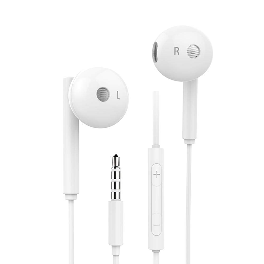 Huawei AM115 hörlurar med mikrofon, vit