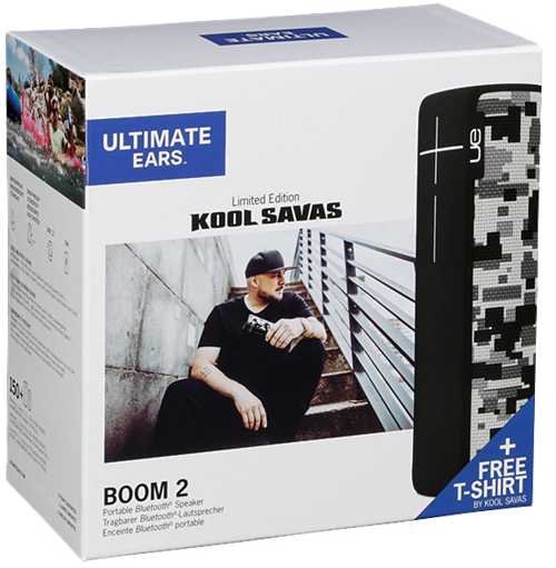 Logitech BOOM 2 Bluetooth-högtalare, 360 grader, vattentät, camo