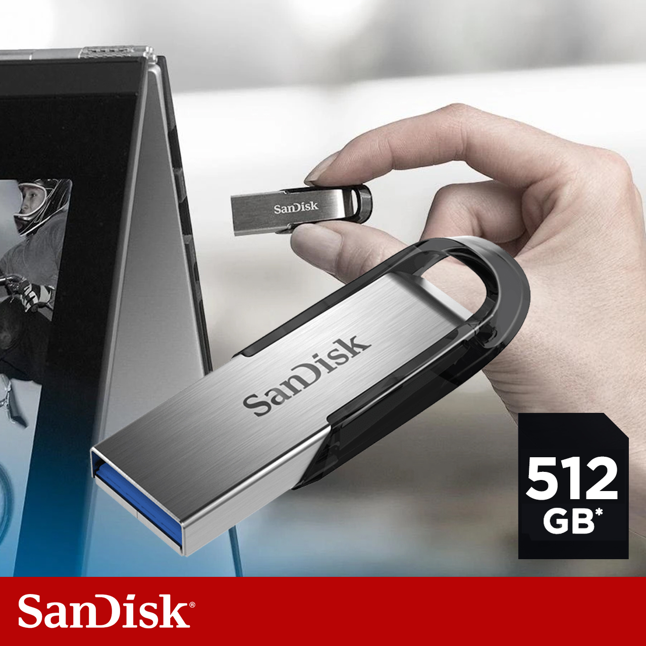 SanDisk Ultra Flair USB-minne USB3.0, 512GB